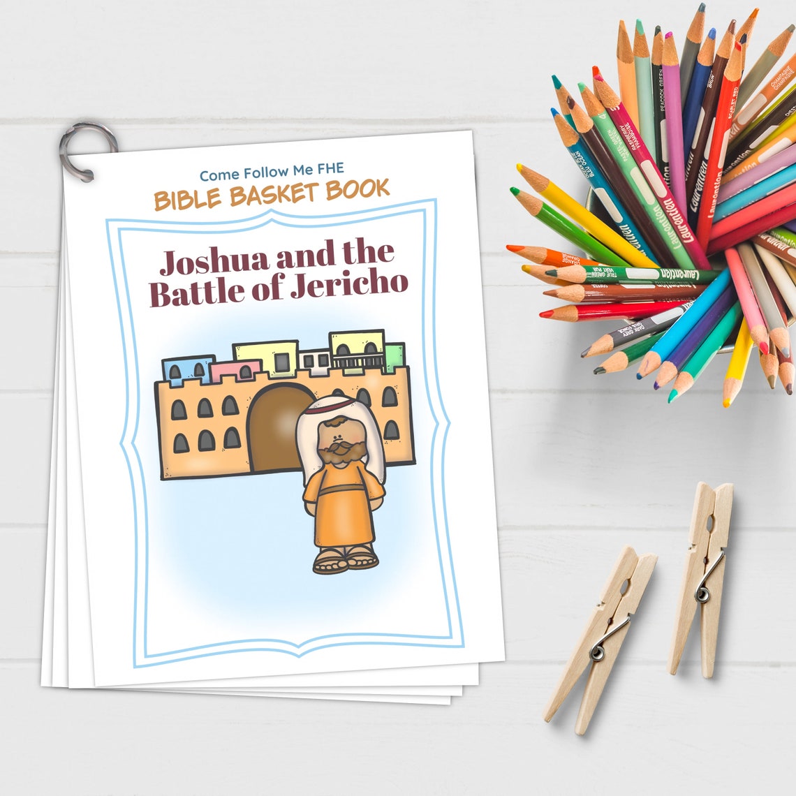 Joshua and the Battle of Jericho Bible Basket Book - Etsy