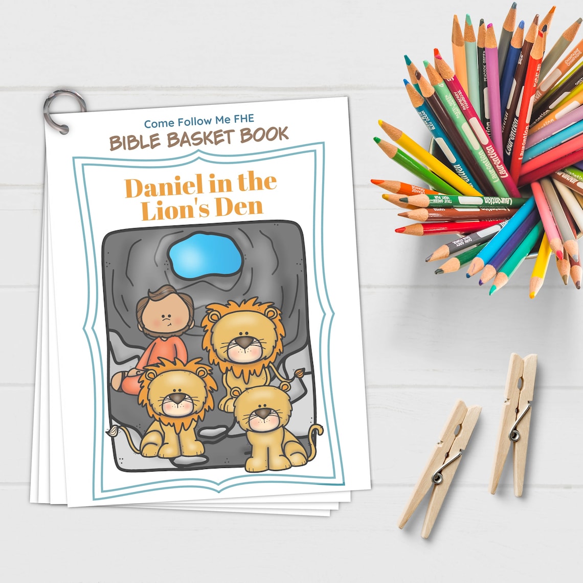 Daniel in the Lion's Den Bible Basket Book // Old - Etsy
