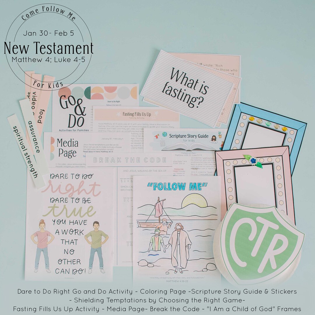 Come Follow Me Primary 2023 ELEMENTARY: New Testament Lesson 6 Jan 30 ...