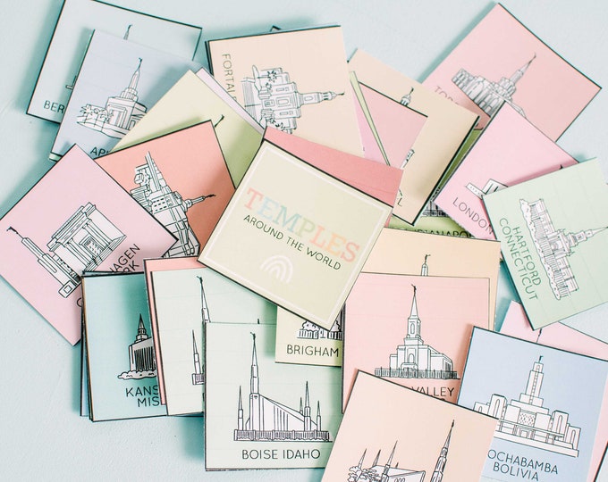 LDS Temple Matching Game - Etsy
