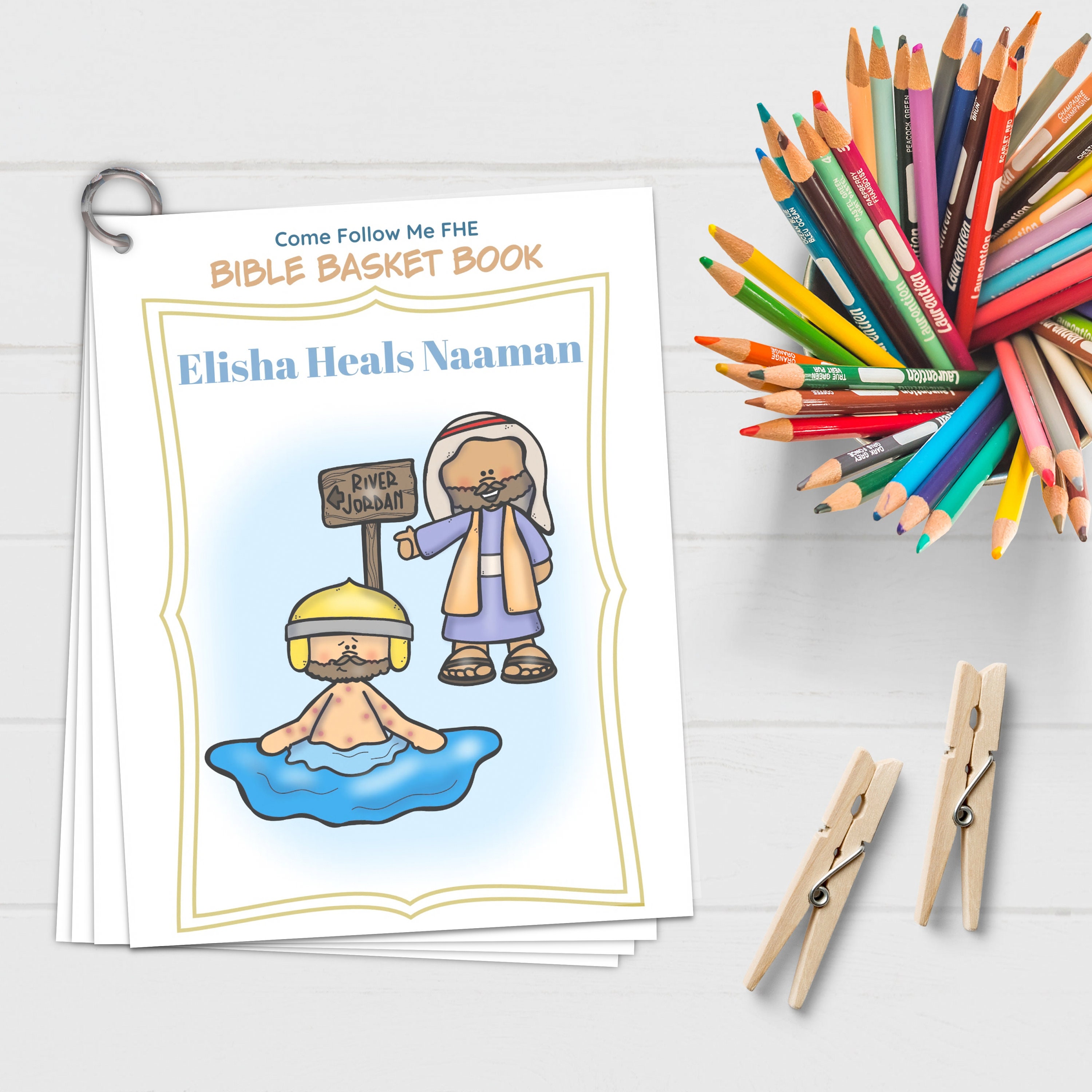 Free Elisha And Naaman Coloring Pages