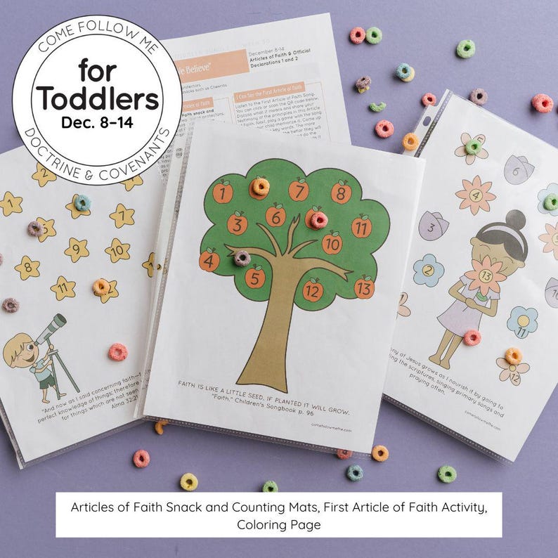 LDS Primary Toddler Activity: Doctrine & Covenants Lesson 50 (digital ...