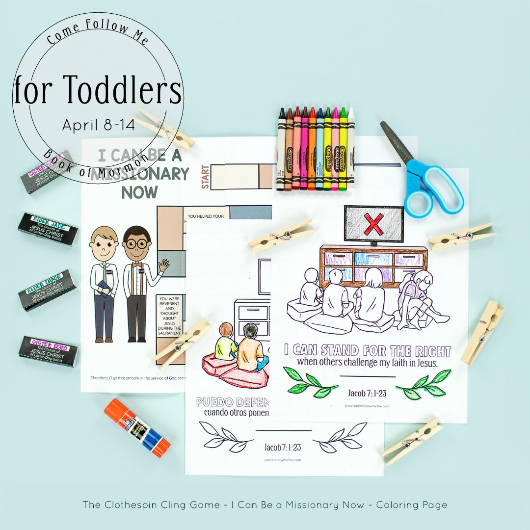 Come Follow Me Primary 2024 TODDLER: Book of Mormon Lesson 15 April 8 ...