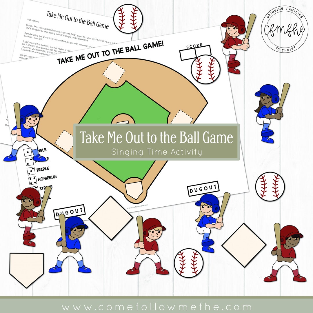 Take Me Out to the Ball Game Singing Time Activity // LDS Primary, LDS ...