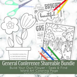 General Conference Activity Bag Bundle for Kids // October 2023 ...