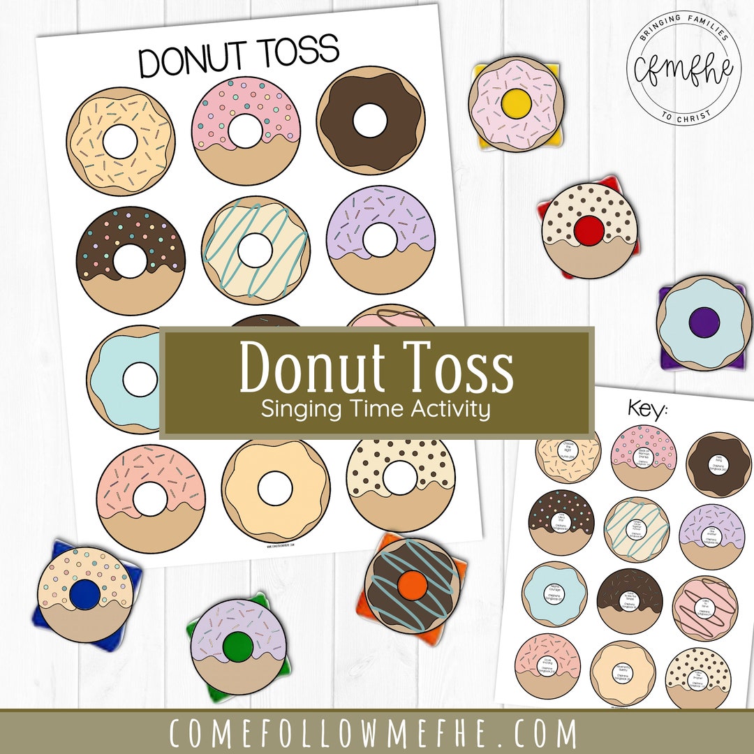 Donut Toss Singing Time Activity // LDS Primary, LDS Singing Time ...