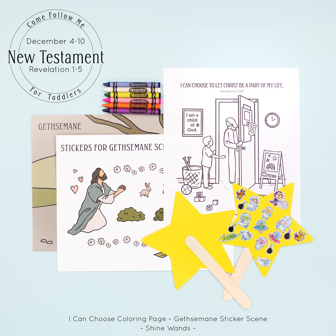 Come Follow Me Primary 2023 TODDLER: New Testament Lesson 50 Dec 3-10 ...