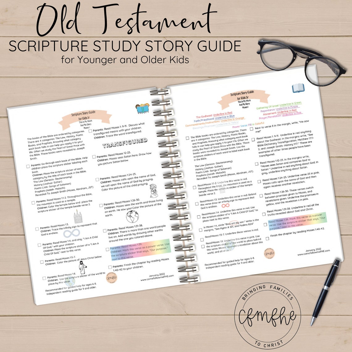 Old Testament Scripture Story Guides for Primary Children // - Etsy
