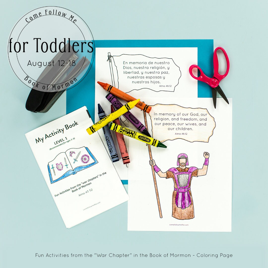 Come Follow Me Primary 2024 TODDLER: Book of Mormon Lesson 33 Aug 12-18 ...