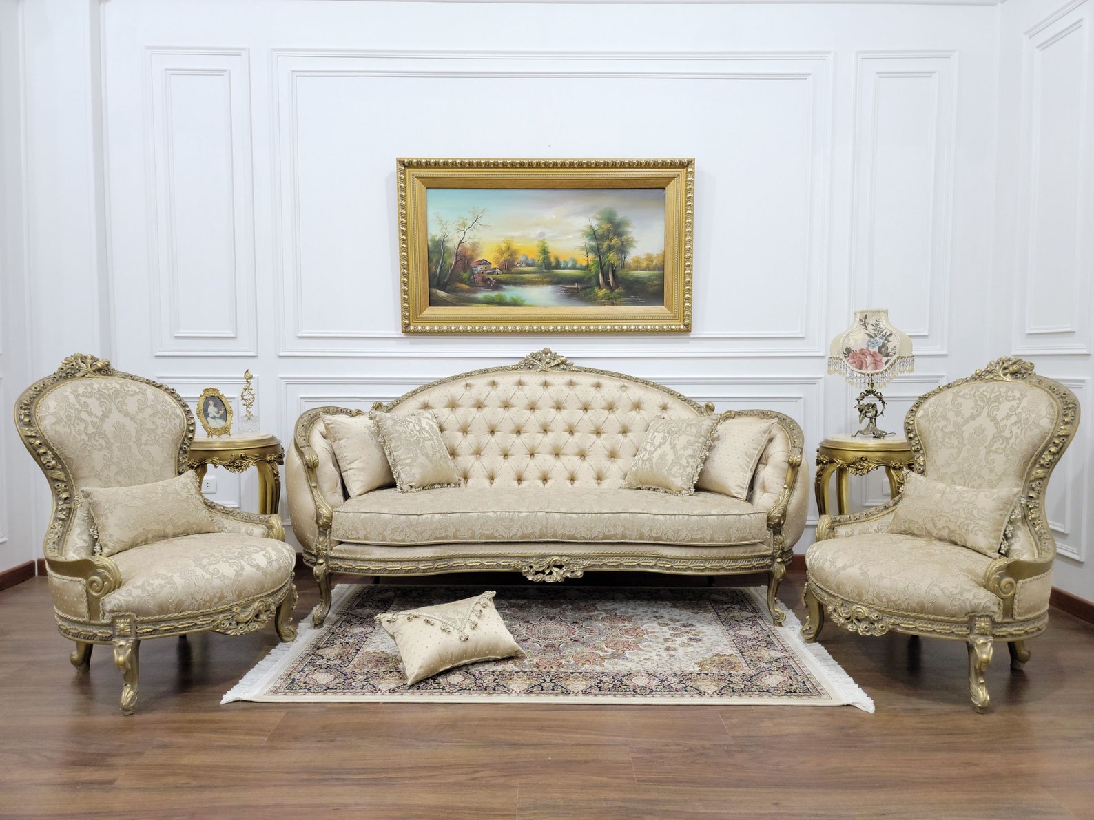 French Style/ Vintage Finish 24k Gold Leaf /hand Carved - Etsy