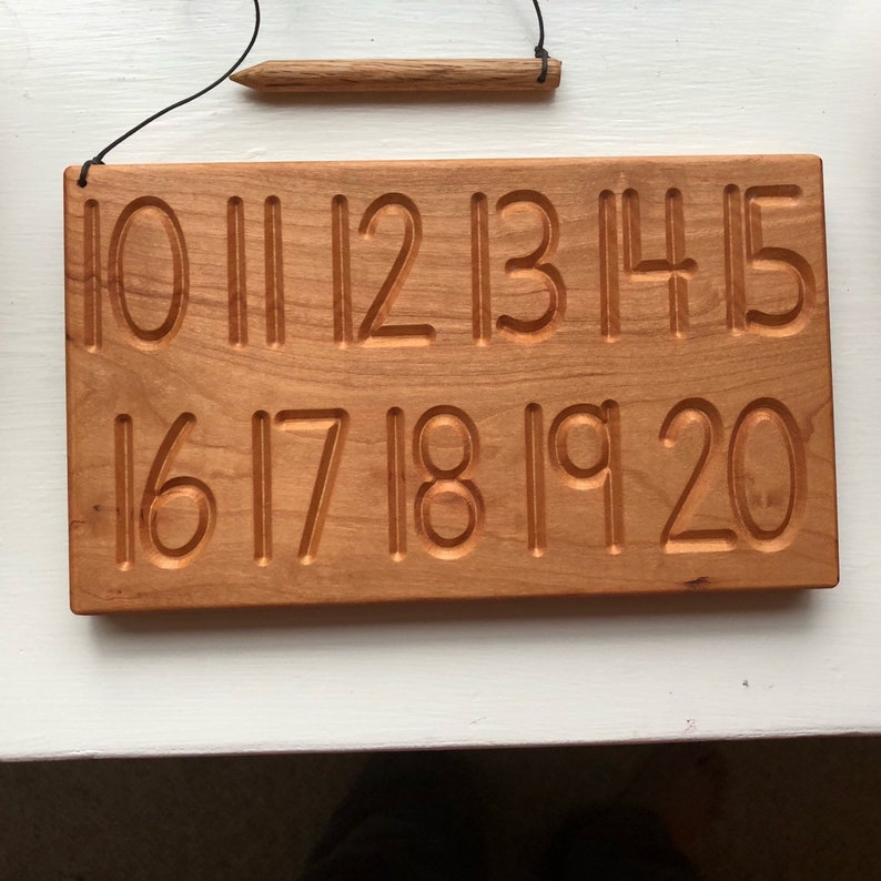 Original Mini Number Board travel sized tracing board | Etsy