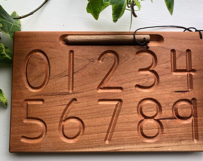 Original Mini Number Board | Travel Sized Tracing Board - Etsy