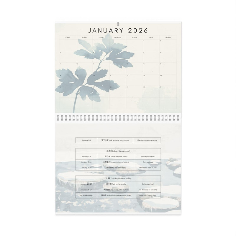 Zen 2026 Wall Calendar - Etsy
