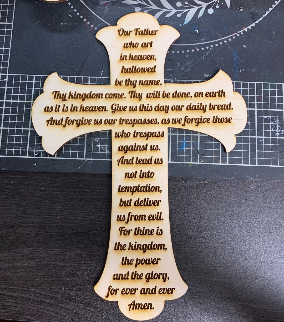 The Lord’s Prayer Cross - Etsy