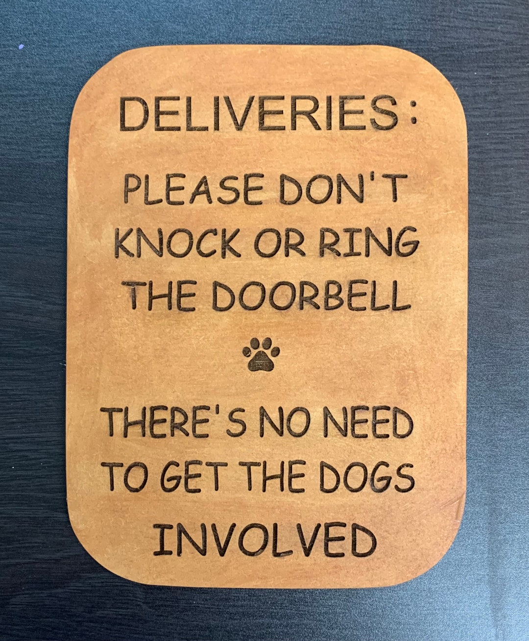 Delivery Warning Sign Diy - Etsy