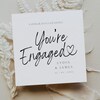 PERSONALISED Engagement Card Engagement Card, Personalised Engagement ...