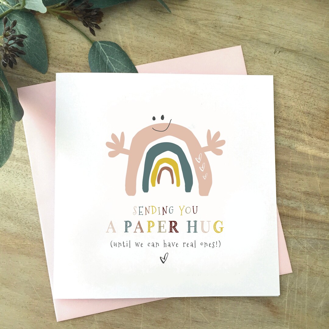 SENDING YOU a Paper Hug Greeting Card Quarantine Card Pack Solation ...