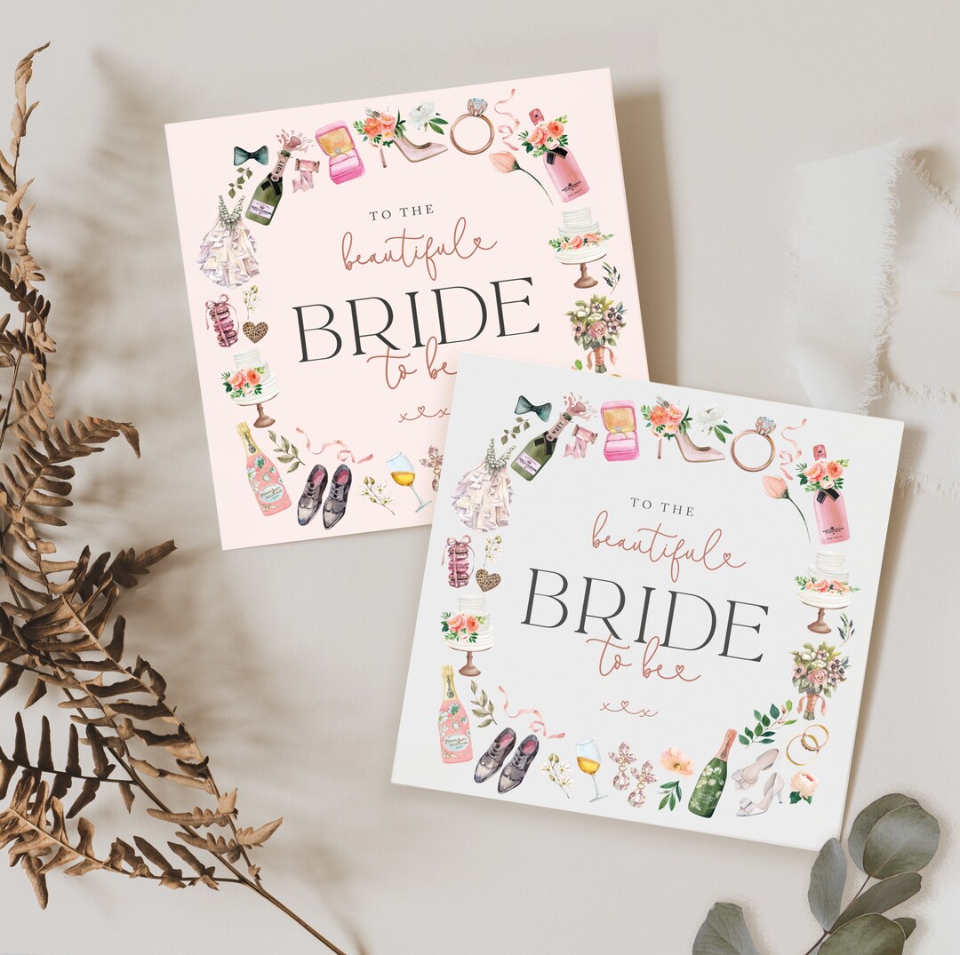 BRIDE TO BE Wedding Card Hen Do Card Card for Bride to Be Bridal Shower ...