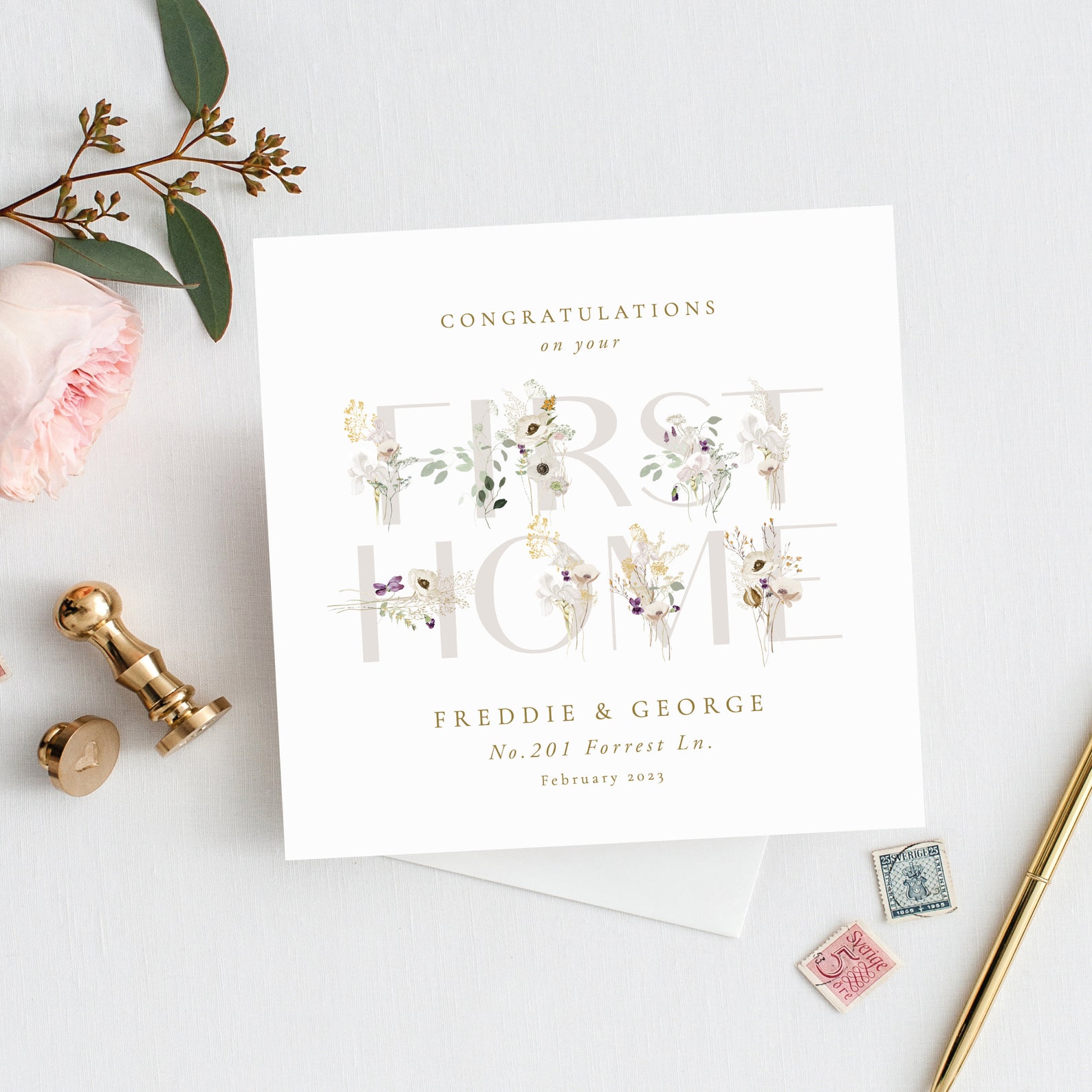 PERSONALISED Congratulations on Your First Home - Etsy UK