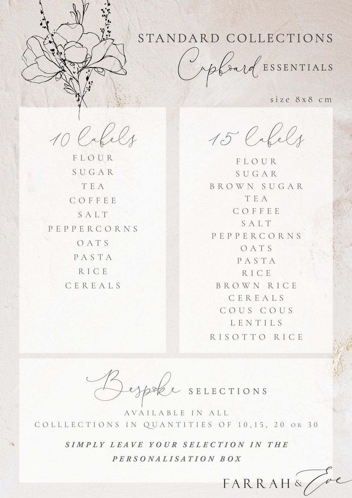 KITCHEN PANTRY Storage and Jar Labels Food Labels Drink - Etsy UK