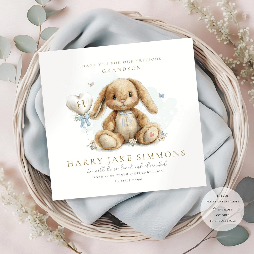 BABY GRANDSON Card | Baby Granddaughter Congratulations Card,thank You ...