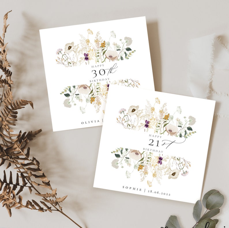 HAPPY 40th Birthday Card PERSONALISED Milestone Spring - Etsy UK