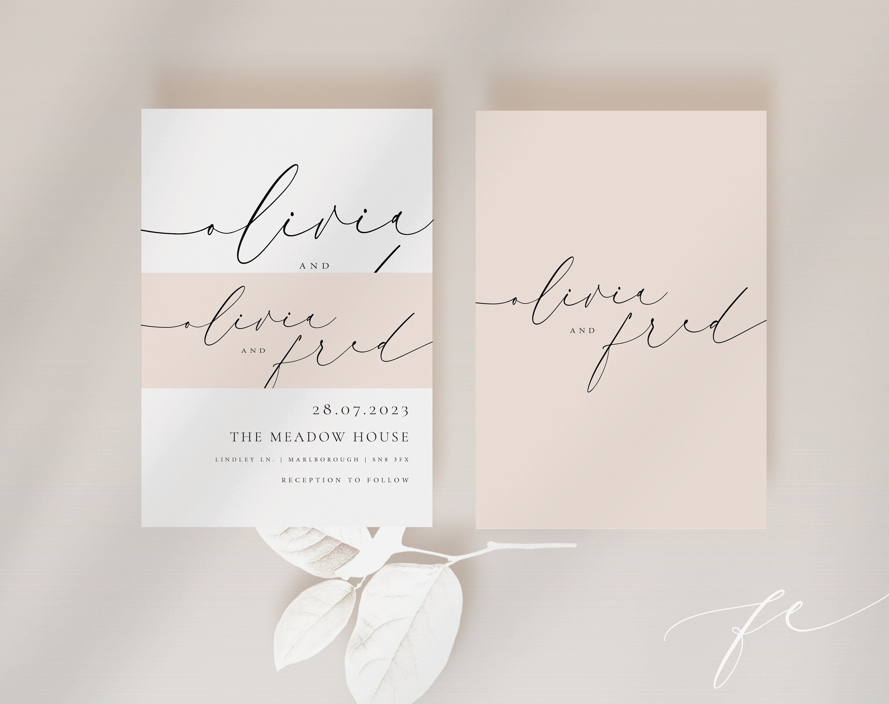 Wedding INVITATION | Modern Script Wedding Invitations,wedding Invites ...