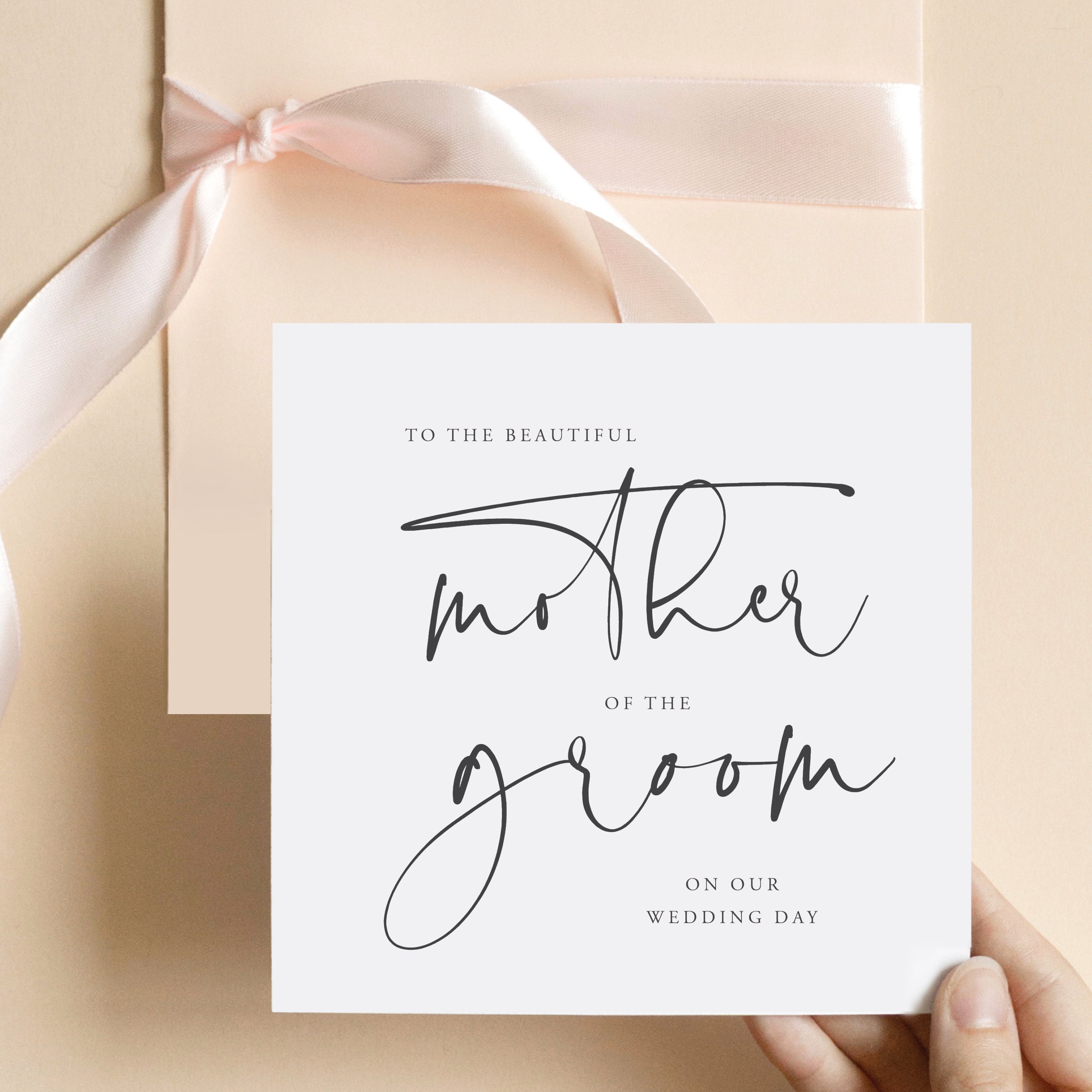 Bold Script to the Mother of the Bride Wedding Card Parents - Etsy UK