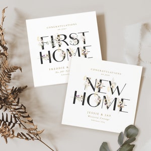 CUSTOM MADE Congratulations on Your First Home - Etsy UK