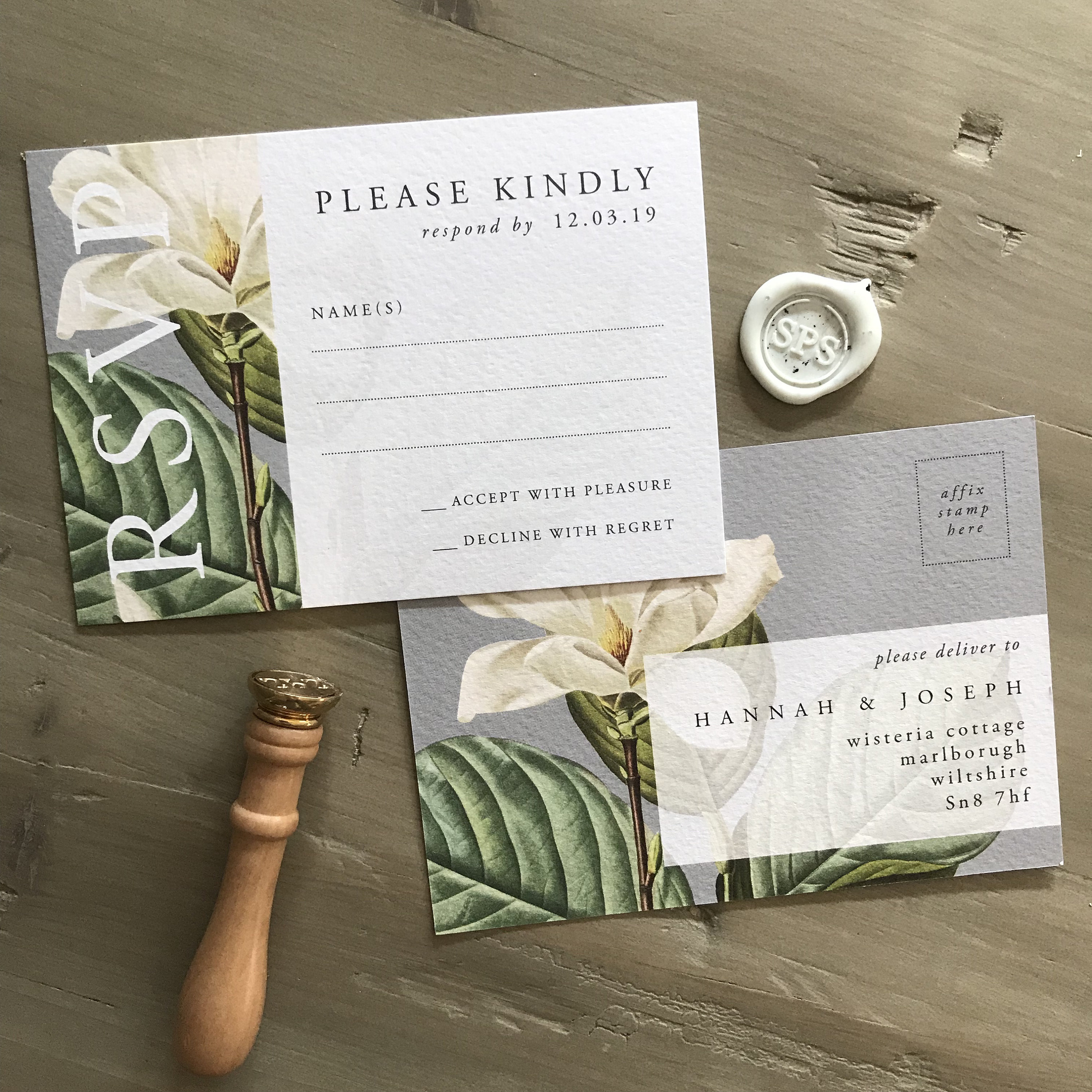 LILY Vintage Lily Wedding Invitation Wedding Invites | Etsy