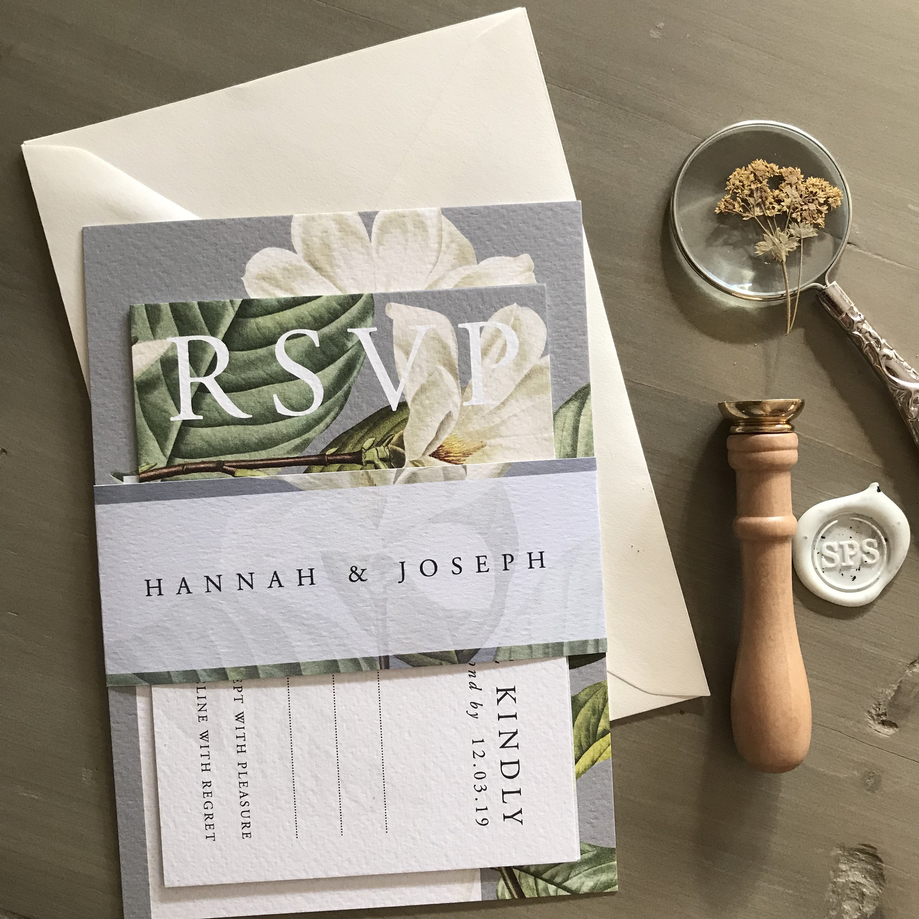 LILY Vintage Lily Wedding Invitation Wedding Invites | Etsy