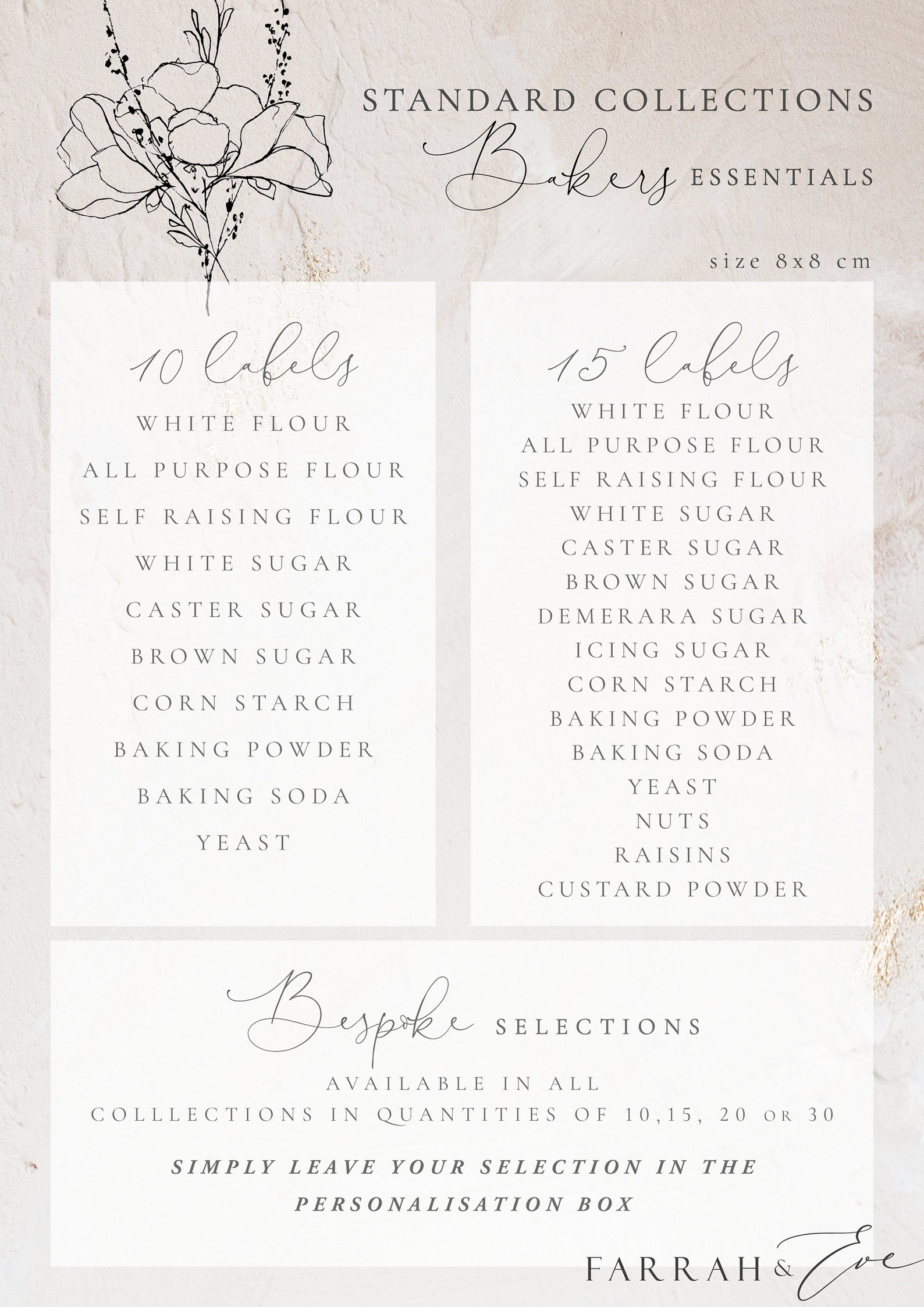 PANTRY Labels | Pantry Storage and Jar Labels | Cupboard Labels ...