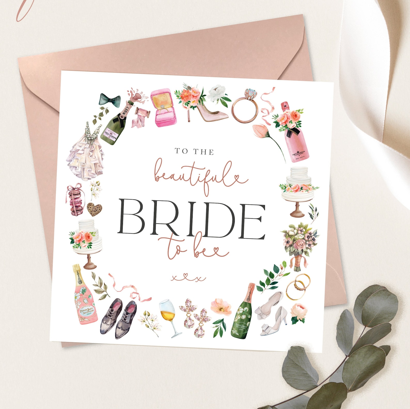 BRIDE TO BE Wedding Card | Hen Do Card | Card for Bride to Be | Bridal ...