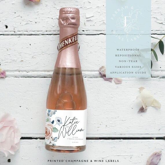 Personalised Congratulations Wine Label Anniversary Wine - Etsy