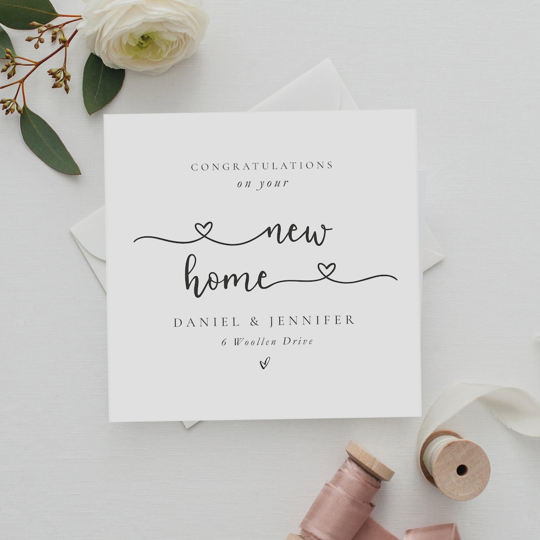 Personalised Congratulations on Your NEW Home Card | Congratulations ...