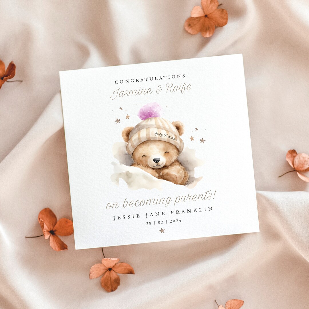 NEW PARENTS Baby Congratulations Card, Grandparents Card, You're ...
