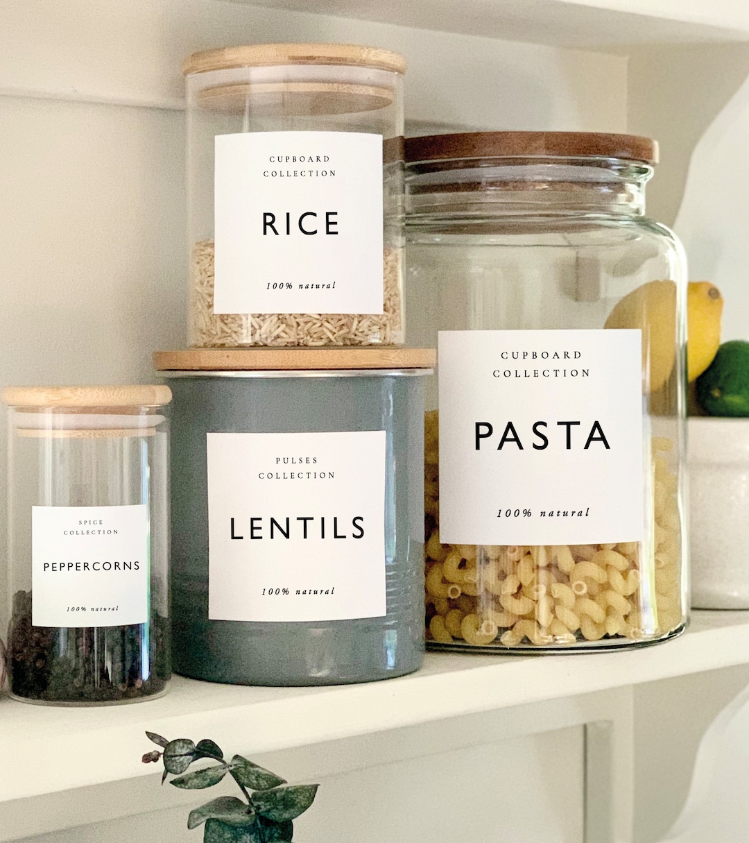 KITCHEN PANTRY Storage and Jar Labels | Food Labels | Drink ...