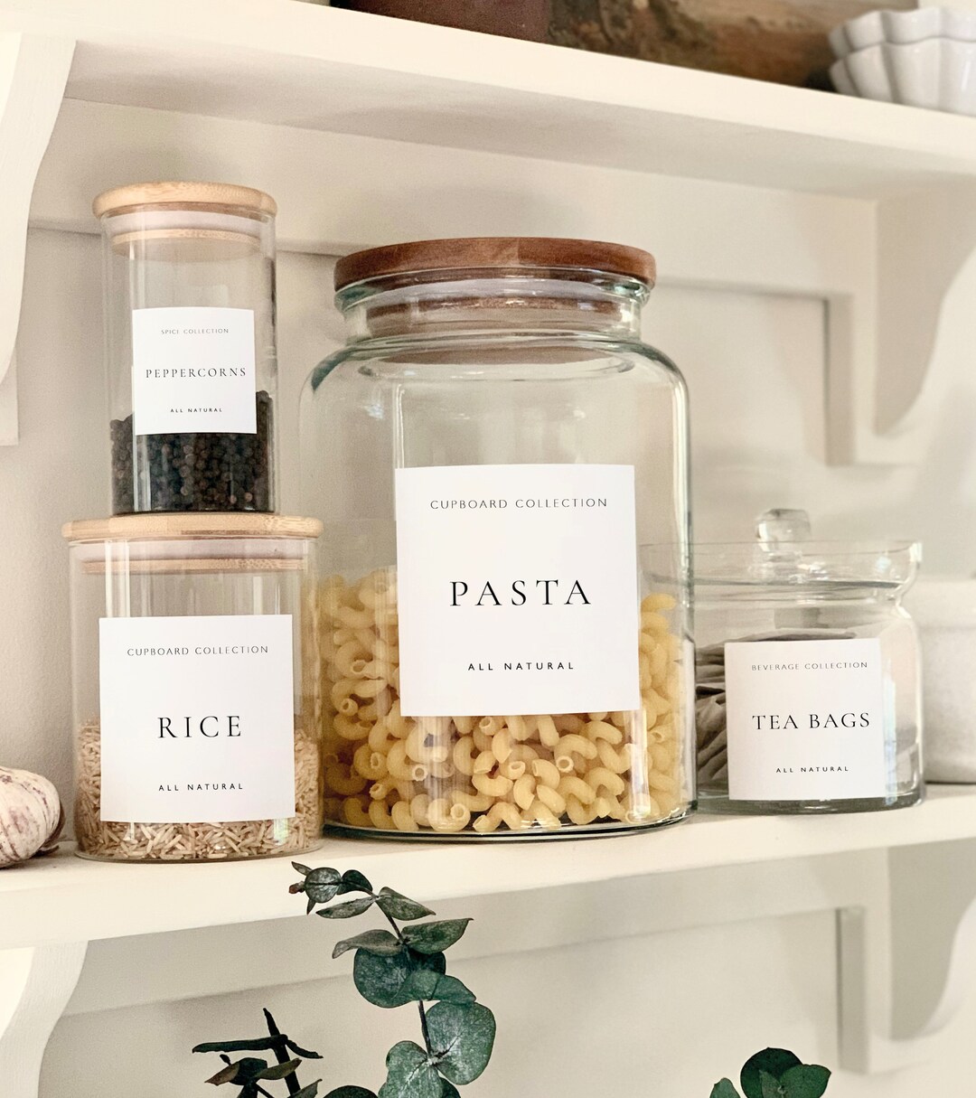 KITCHEN PANTRY Storage and Jar Labels | Food Labels | Organisation ...