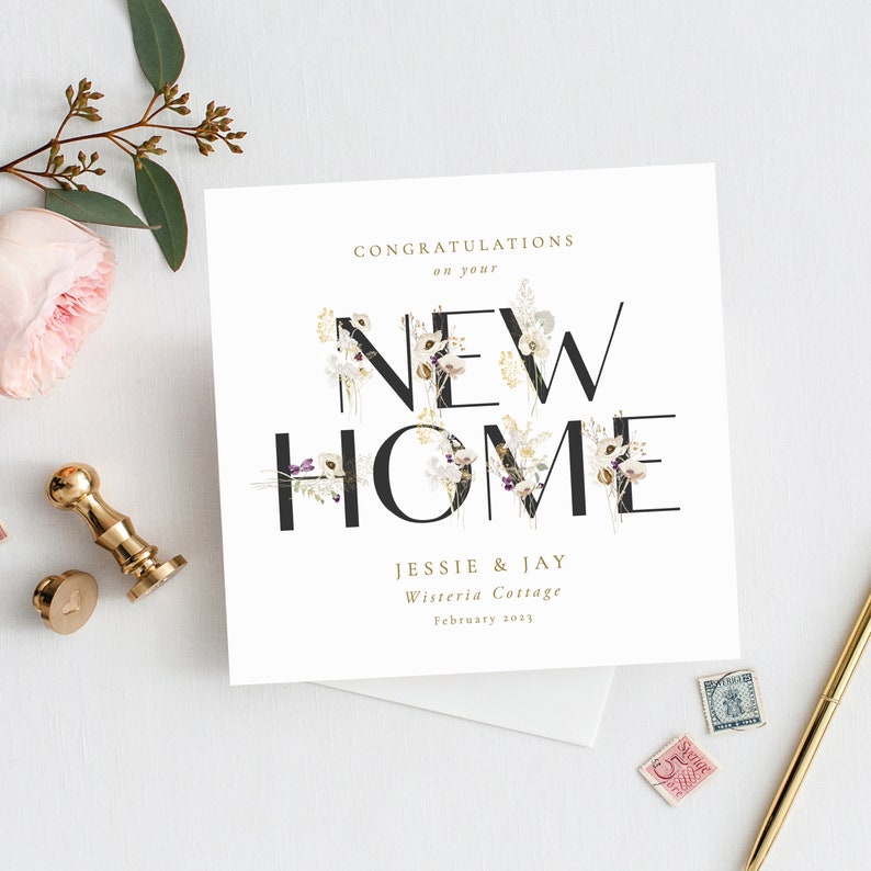 PERSONALISED Congratulations on Your First Home - Etsy UK