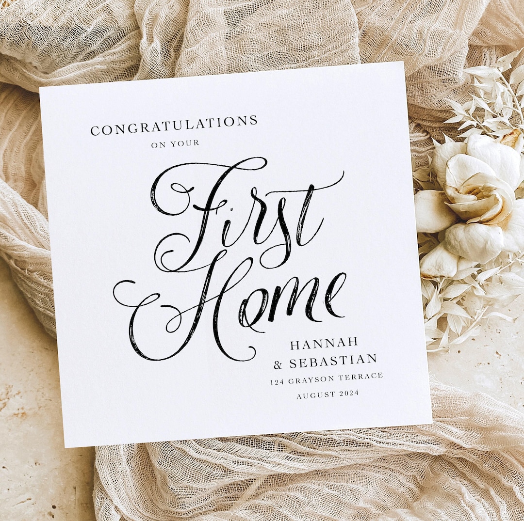 Personalised Congratulations on Your NEW Home Card | Congratulations ...