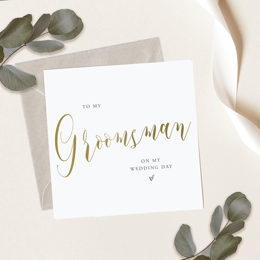 Guión de oro a mi padrino de boda tarjeta / padrino gracias tarjeta de ...