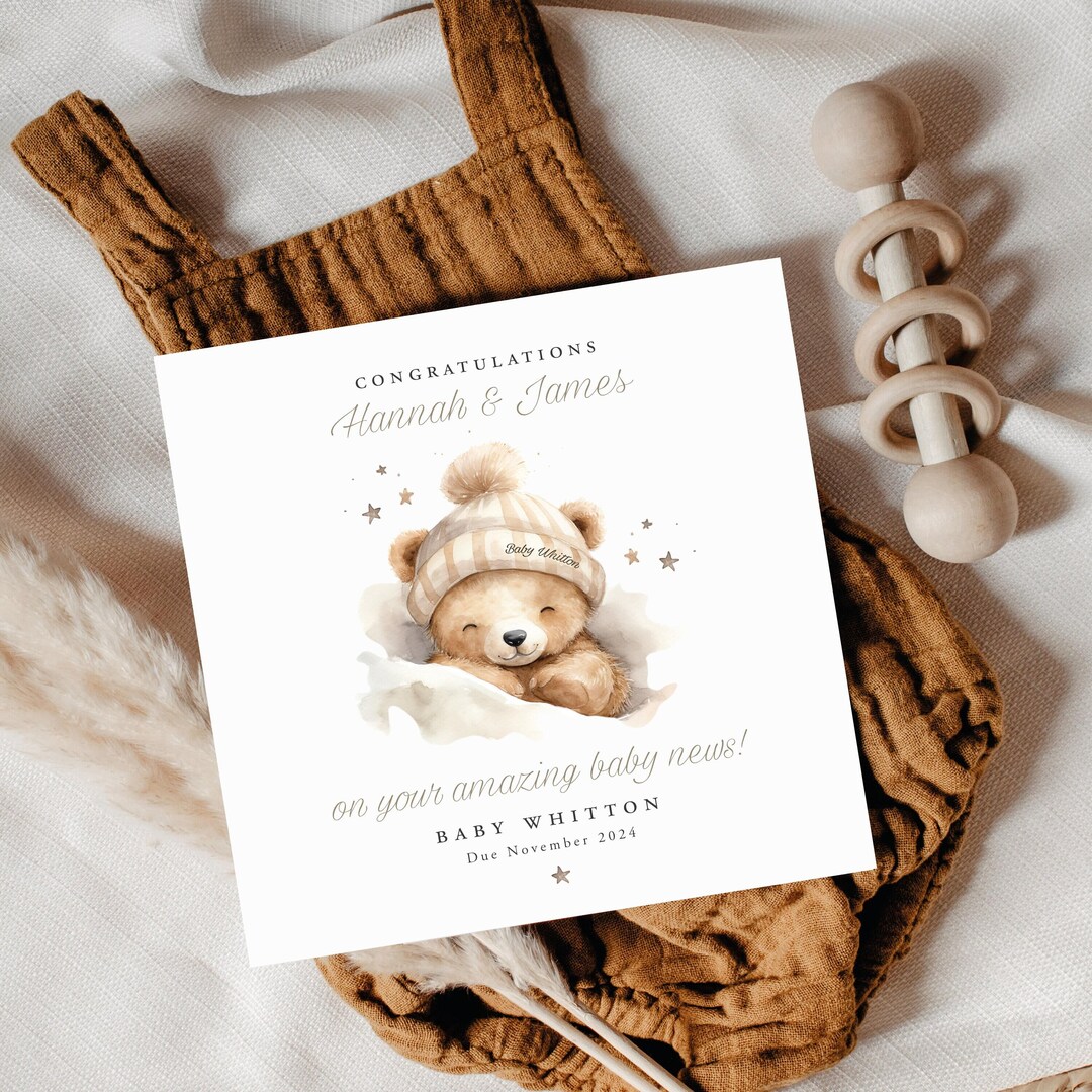 PARENTS TO BE Congratulations Card, Baby Announcement Card, Having a ...