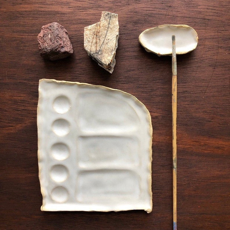 Paint Palette | Ceramic | Small | Paint Dish | Painter's Tray | at Home ...
