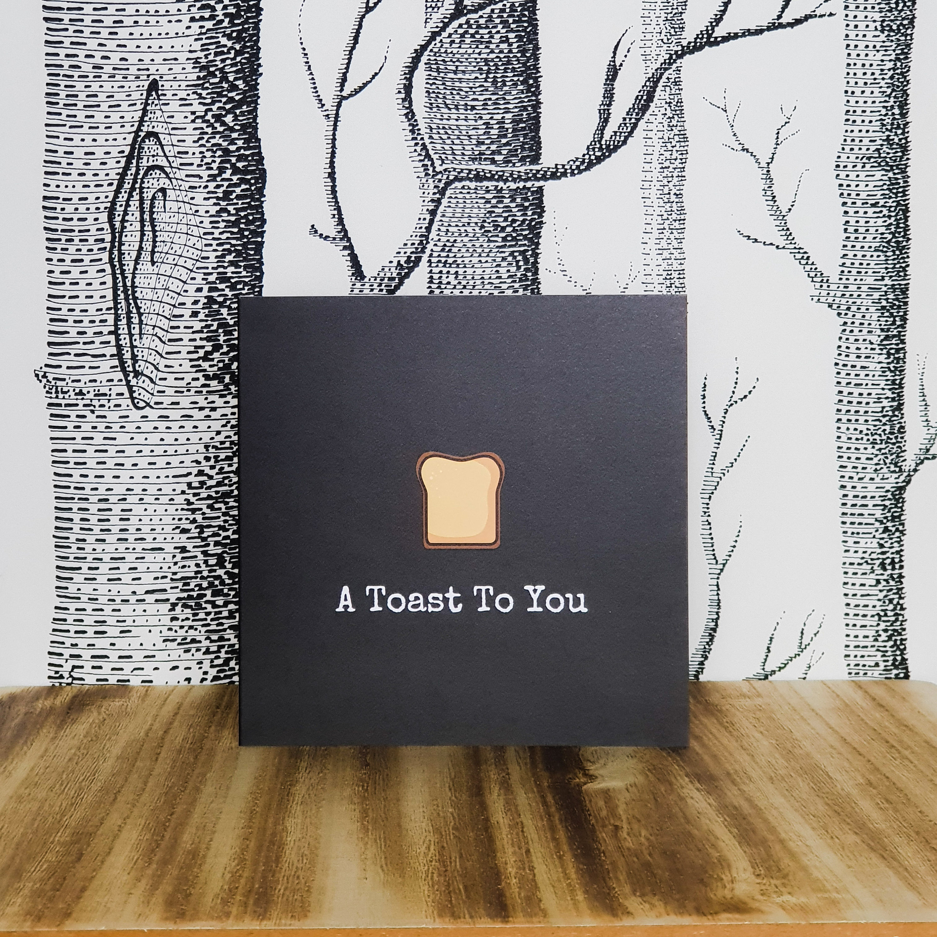 Congratulations Card - A Toast to You - Punderful Card - Etsy