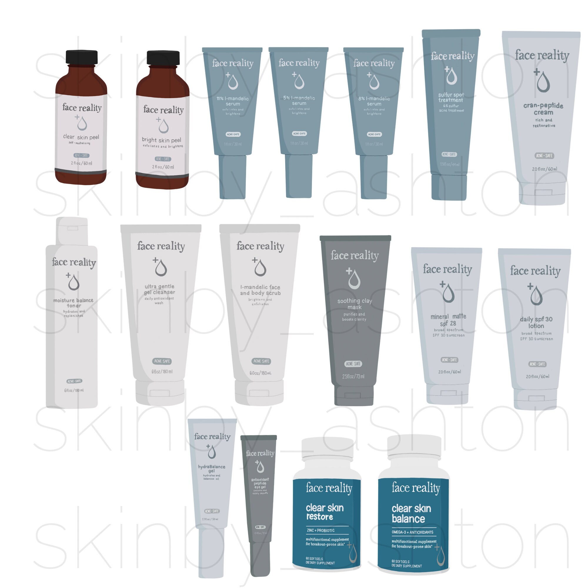 New Packaging Face Reality Illustrations - Etsy