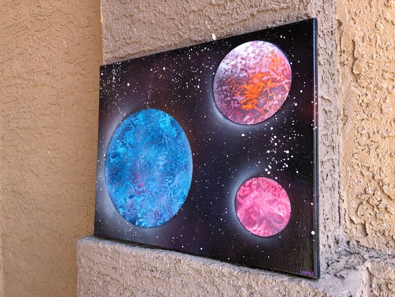 Spray Paint Solar System Space
