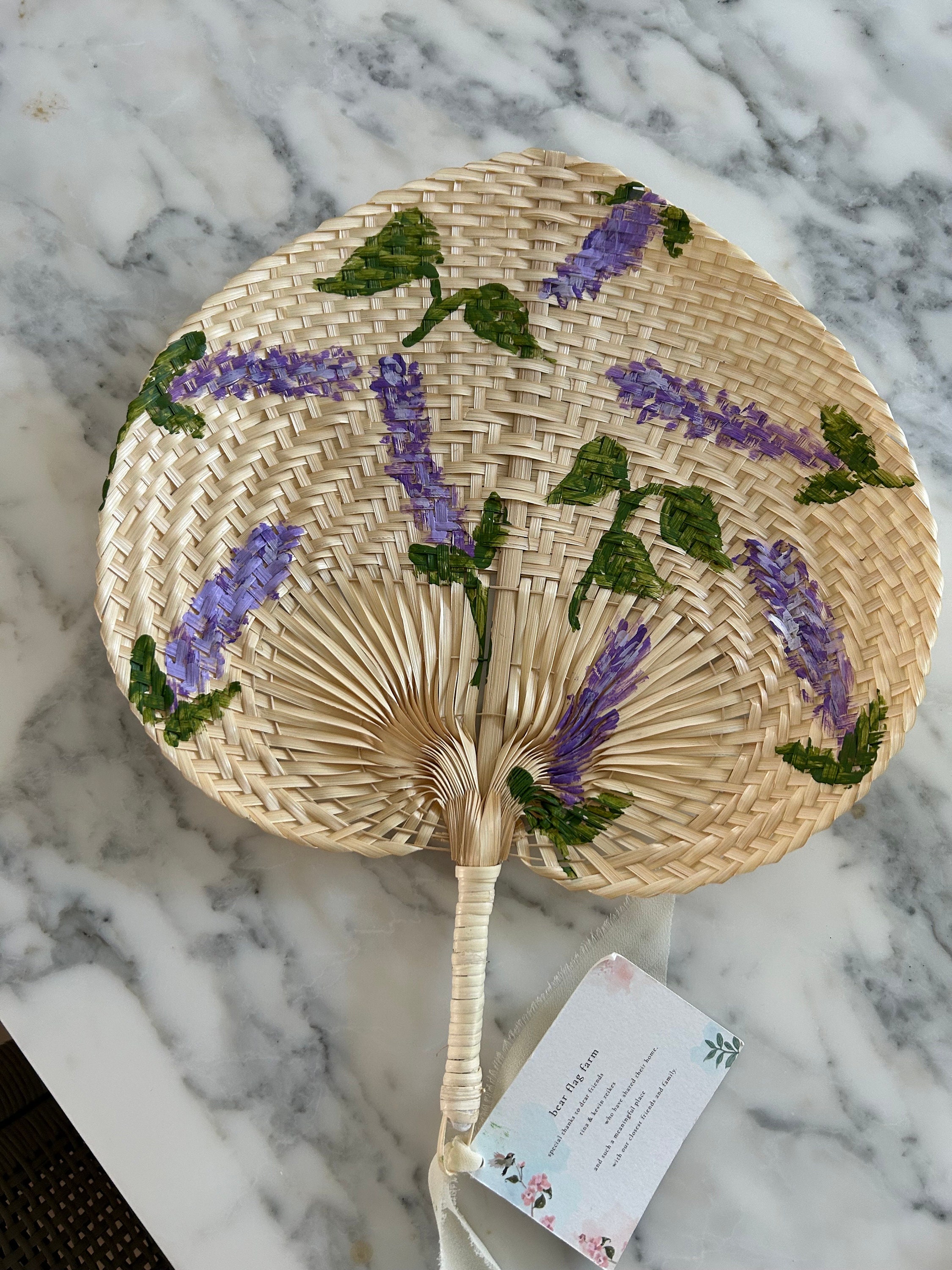 Painted Fan, Wedding Fan, Hand Fan, Church Fan, Summer Fan, Artist Fan ...