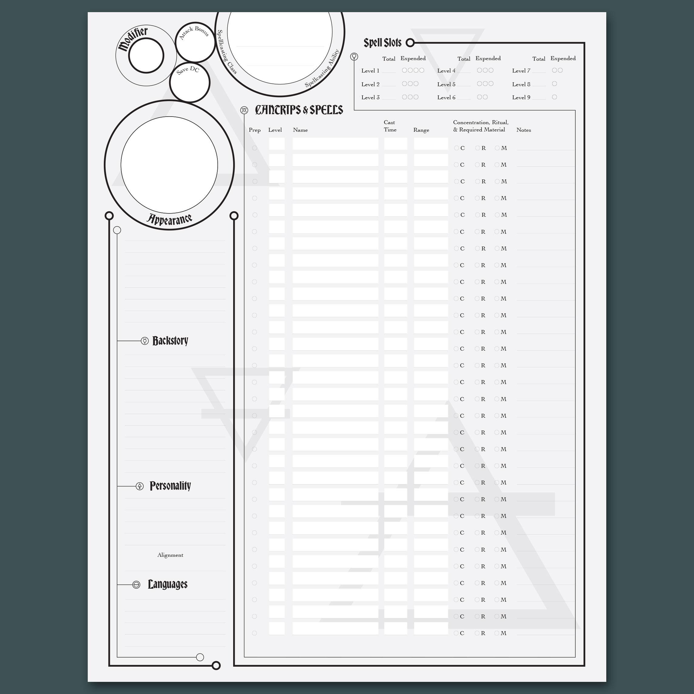 Alchemy Dnd Character Sheet 2024: Alchemist Artificer Printable PDF - Etsy
