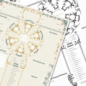 Dnd 2024 Form Fillable Character Sheet - Etsy