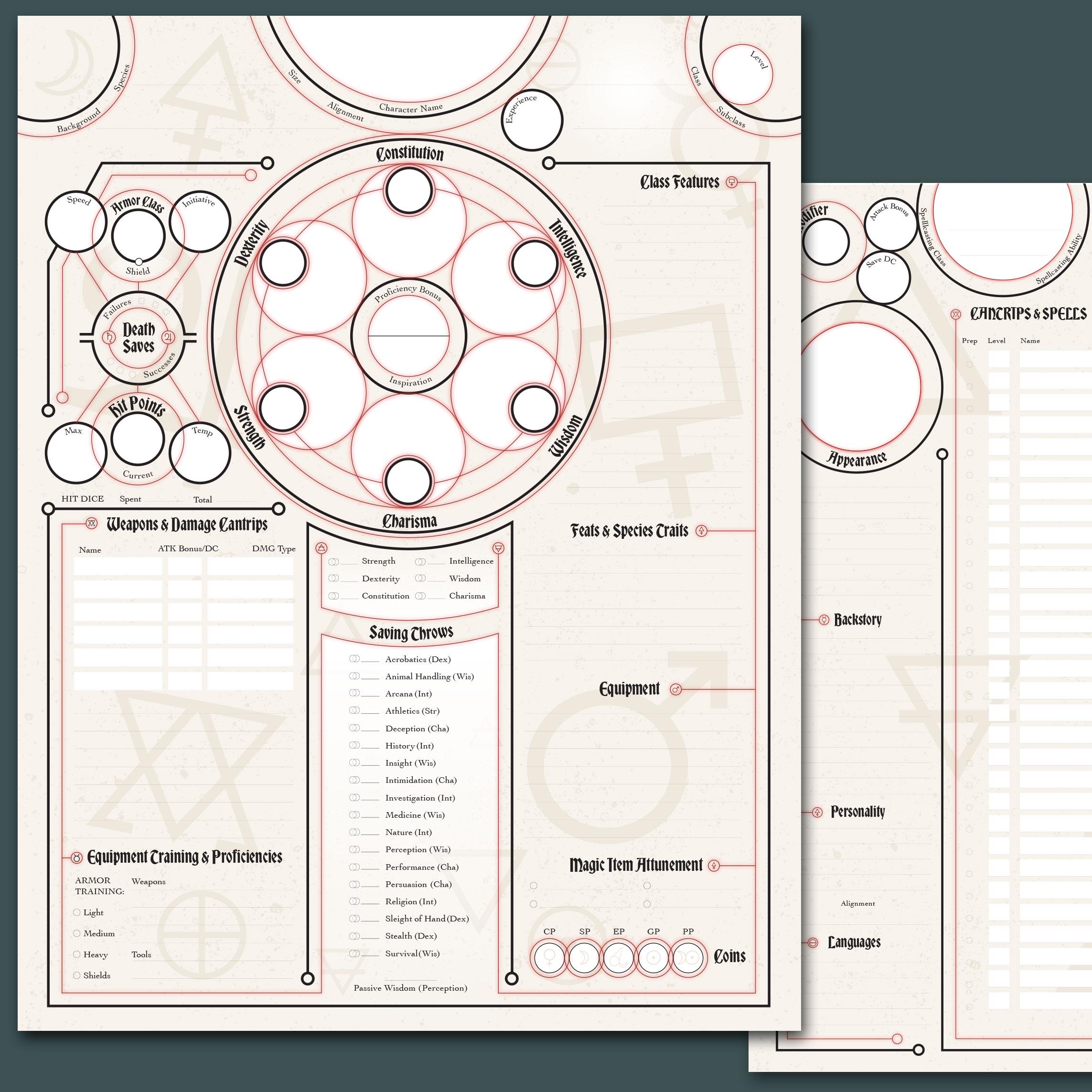 Alchemy Dnd Character Sheet 2024: Alchemist Artificer Printable PDF - Etsy